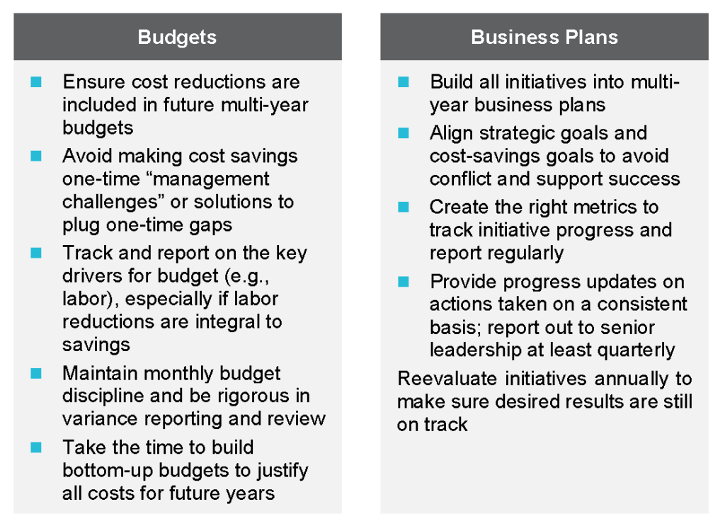Seven Steps for Achieving Sustainable Cost Reductions | ScottMadden